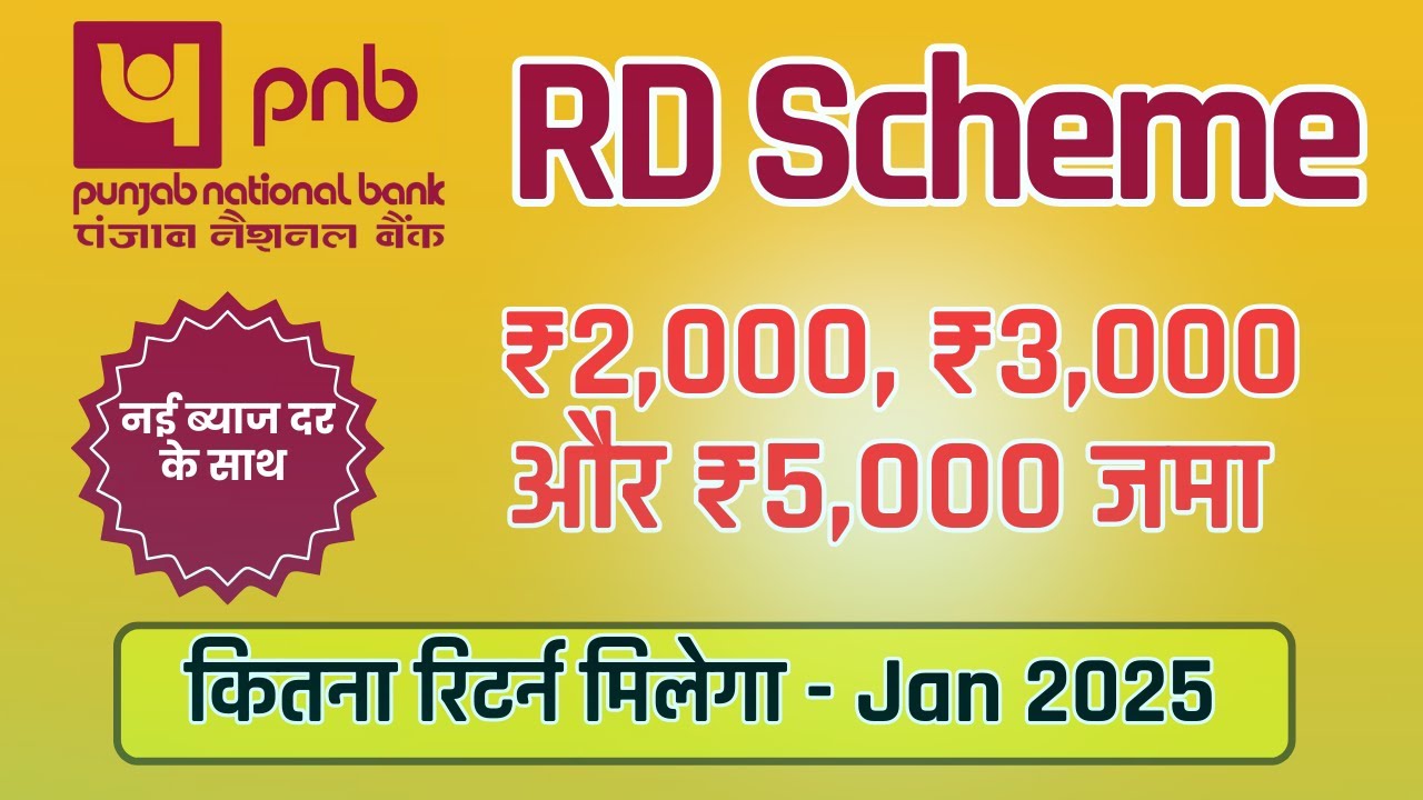 PNB Recurring Deposit Scheme || Punjab National Bank RD स्कीम 2025 ...