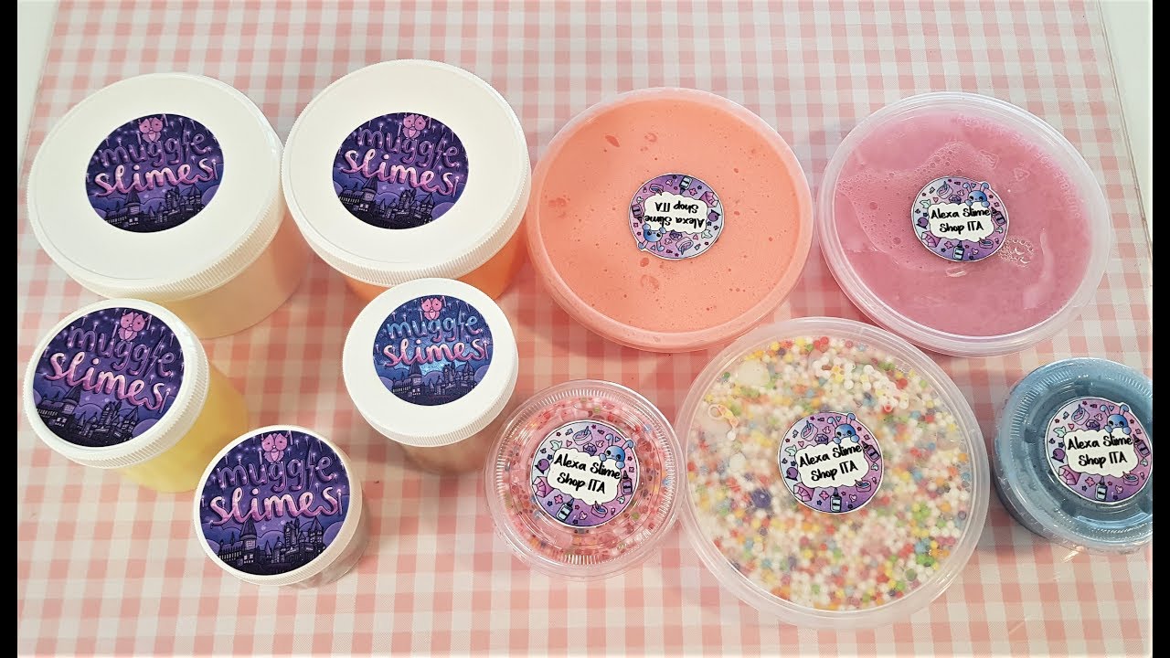 Slime Italiani e americani! Alexa shop e Muggle slime - YouTube