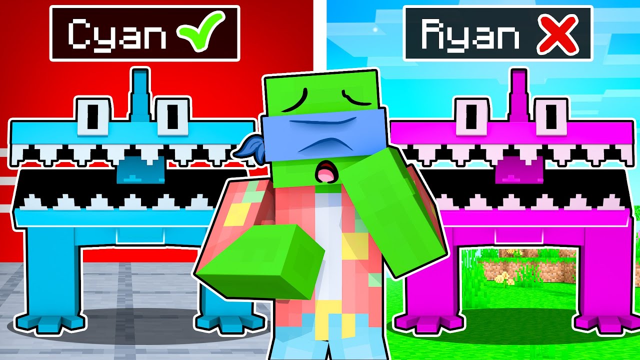 Guess the Correct CYAN RAINBOW FRIEND in Minecraft! - YouTube