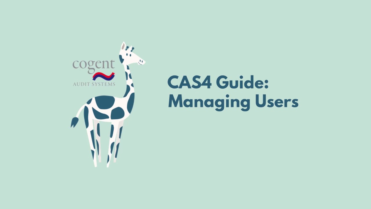 CAS4 Guide: Managing users - YouTube