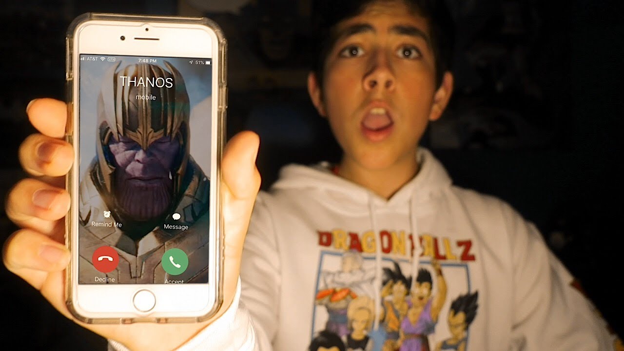 CALLING THANOS FROM AVENGERS ENDGAME *CRAZY* - YouTube