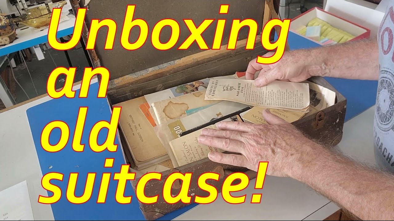 Unboxing an Old Suitcase Full of Early Papers & Creating some Space in ...
