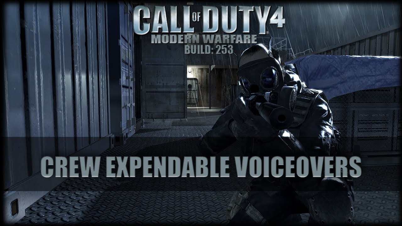 CoD4 MW (2007): Pre Alpha Build 253 'Crew Expendable' Voiceovers - YouTube
