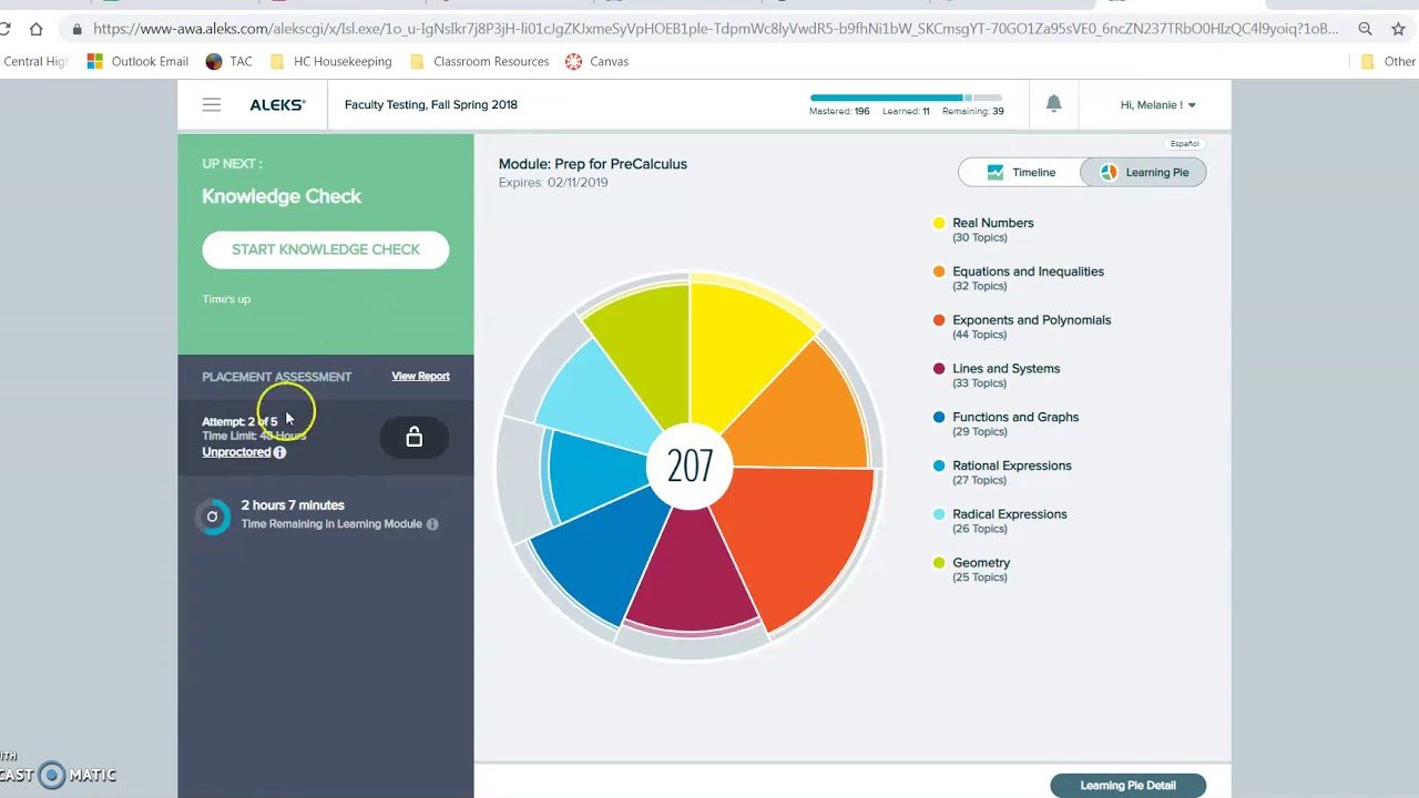 ALEKS Topics Tutorial - YouTube
