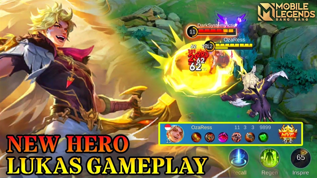 New Hero Lukas Gameplay - Mobile Legends Bang Bang - YouTube