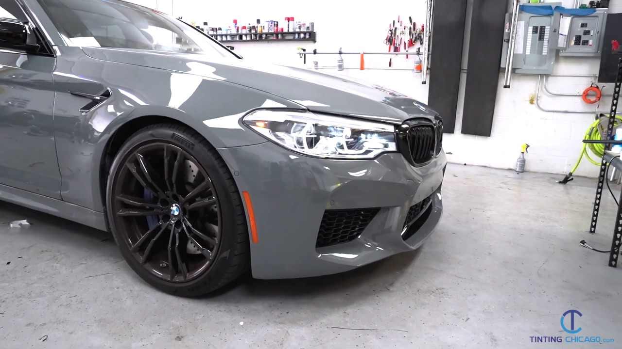 BMW M5 Roof Wrap by TintingChicago - YouTube