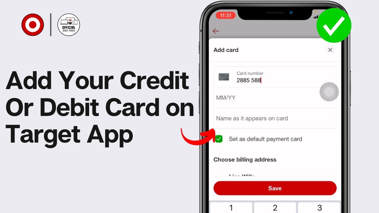 How To Add Your Credit Or Debit Card on Target App 2024 | Add Payment ...