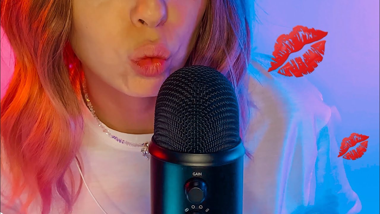 ASMR | Kissing sounds | Lollipop sounds | Brushes sounds - YouTube