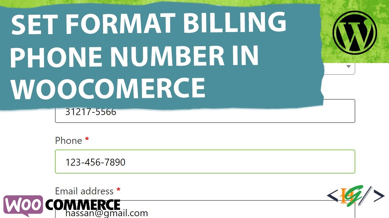 How to Set Format of Billing Phone to Pattern 111-111-1111 in ...