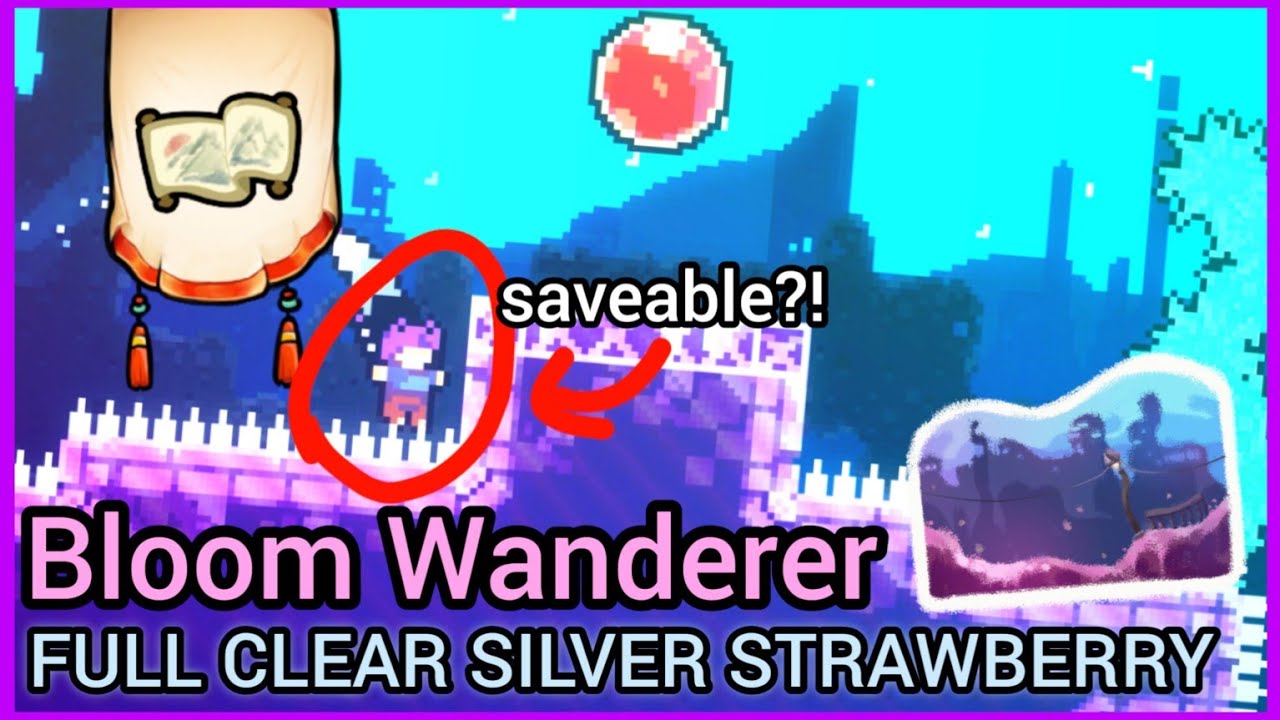 Gallery Collab 2024 | Bloom Wanderer Full Clear Silver Strawberry | Modded Celeste - YouTube