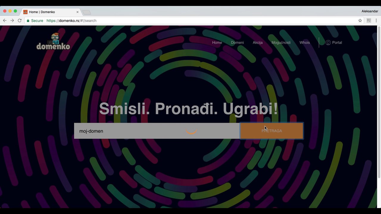 Domenko.rs - registracija domena - YouTube