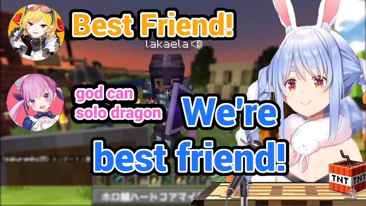 Pekora just became Best Friend with Kaela!!!! in Hololive Minecraft ...