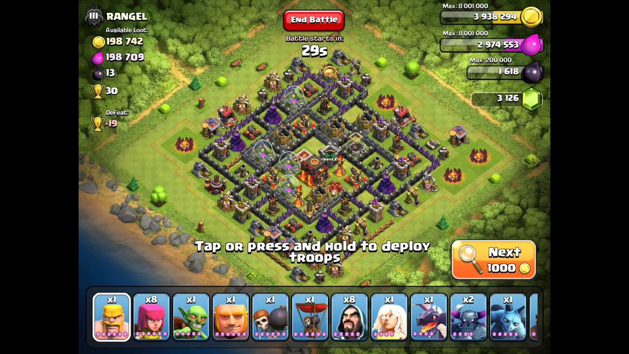 Every Troop Raid - Clash of Clans - YouTube