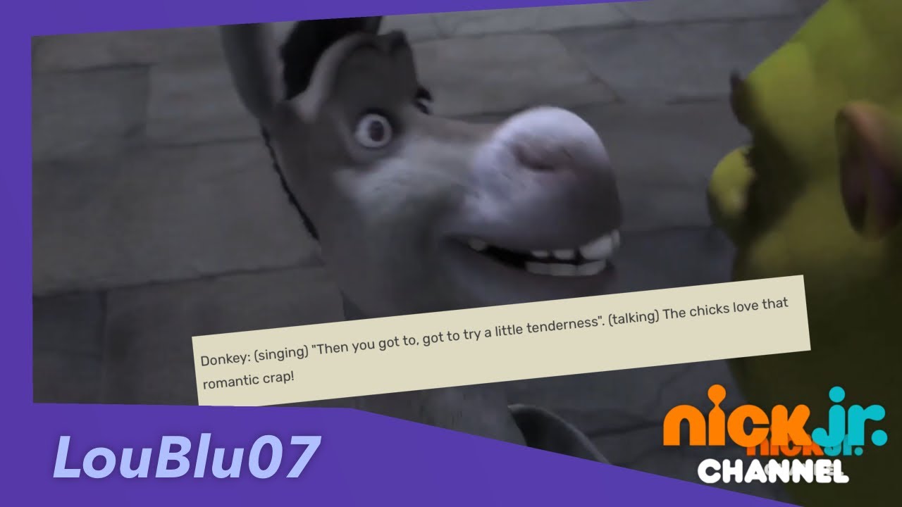 Shrek on Nick Jr. - “romantic crap” (April 30, 2022) - YouTube