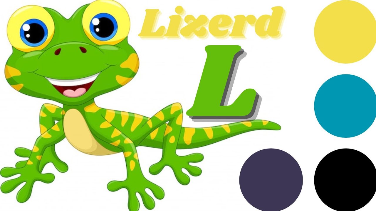 How To Lizerd Cartoon Drawing 🦎🦎| Colour A Cute Lizerd Drawing Easy ...