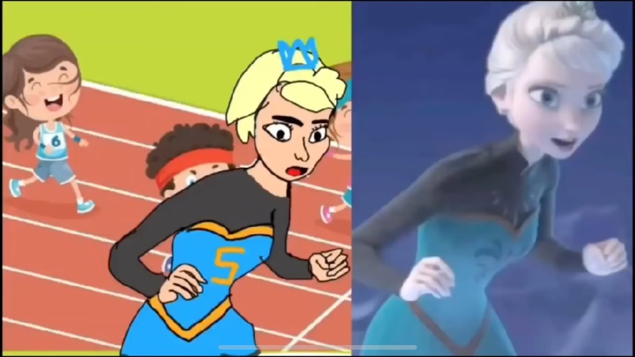 Frozen 2 Elsa funny Drawing memes -Try not To laugh - YouTube
