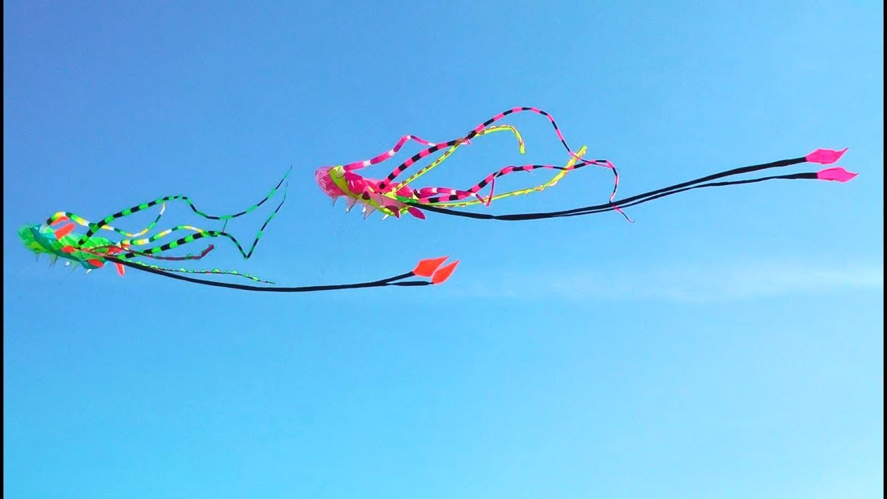 Green Jellyfish Kite - YouTube