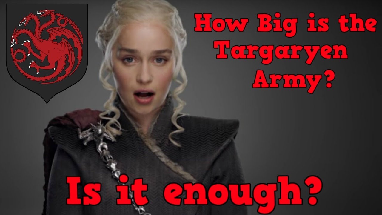 Game of Thrones Season | How Big is Daenerys Targaryens Army | Is it ...