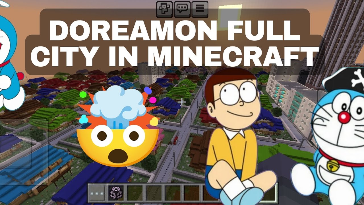 DOREAMON city for Minecraft pocket edition and bedrock big city # ...