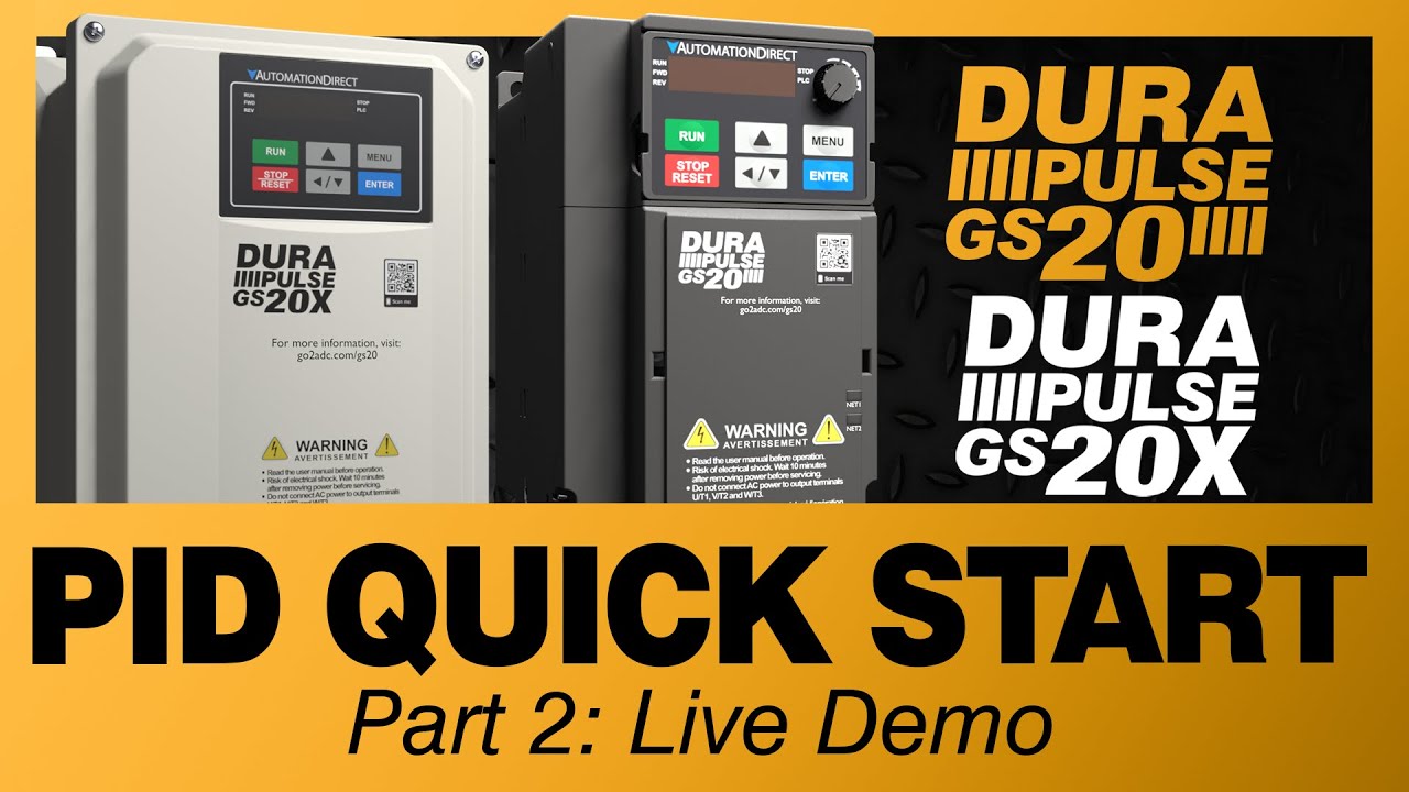 DURApulse GS20(X) VFD: PID Quick Start Part 2 from AutomationDirect ...