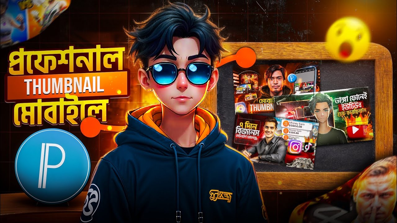 How to Design Ultra HD YouTube Thumbnails on Mobile (PixelLab Tutorial ...