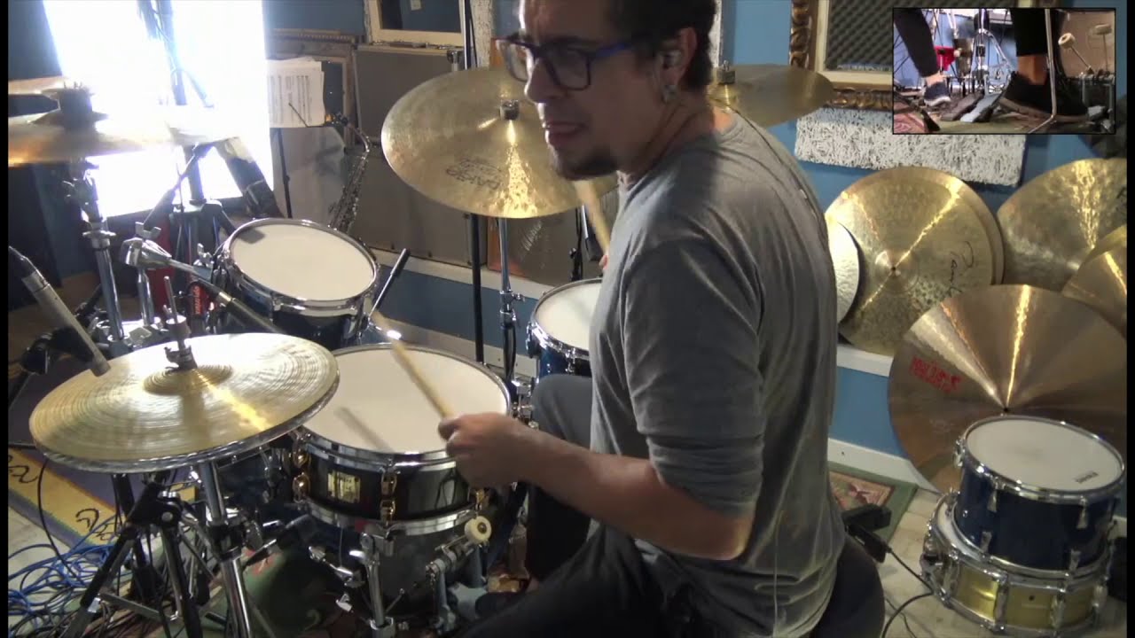 DRUM solo over Rumba CLAVE 3-2 - YouTube