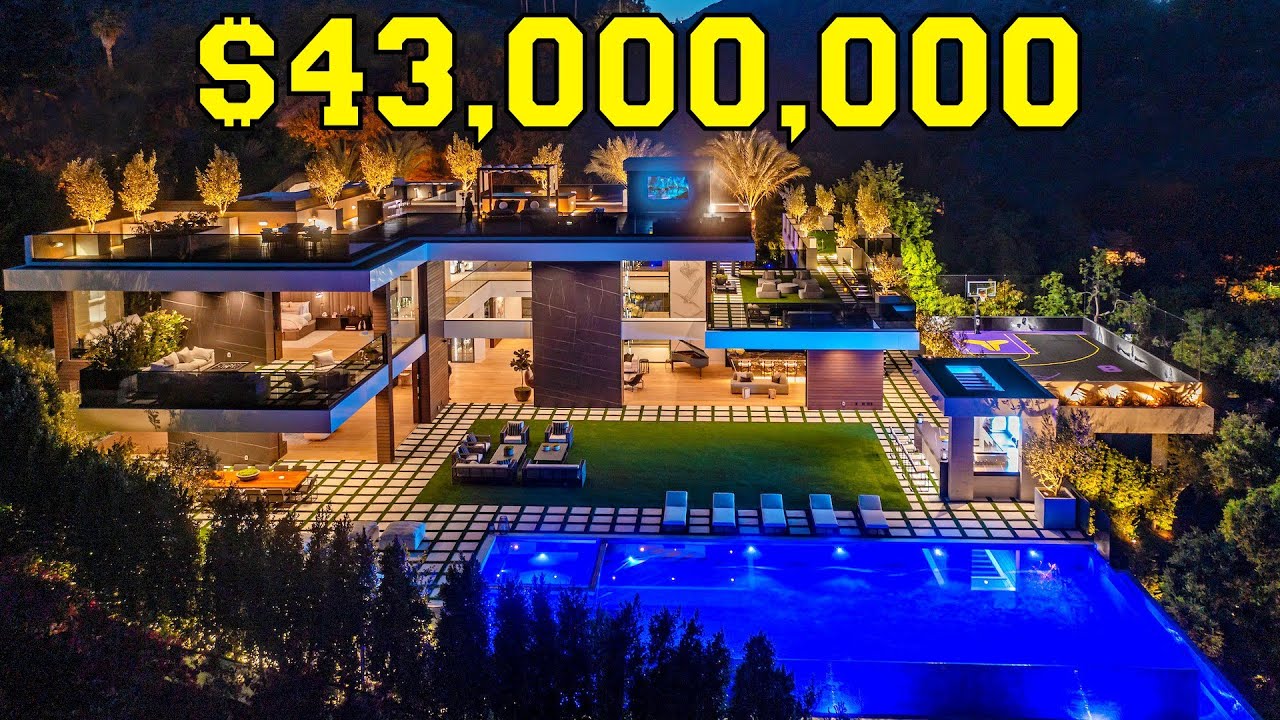 Extravagant Modern Mega Mansion in Los Angeles - YouTube