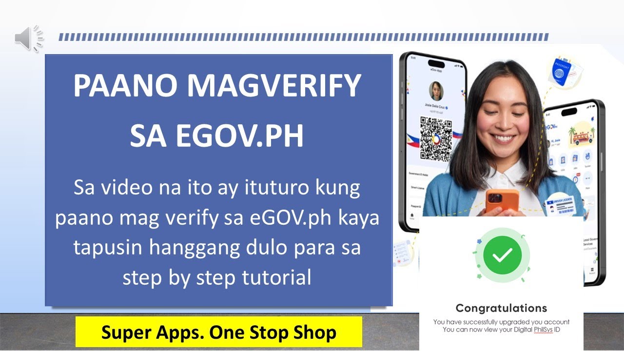 HOW TO VERIFY YOUR EGOV.PH ACCOUNT IN UNDER TWO MINUTES!|PAANO MAG ...