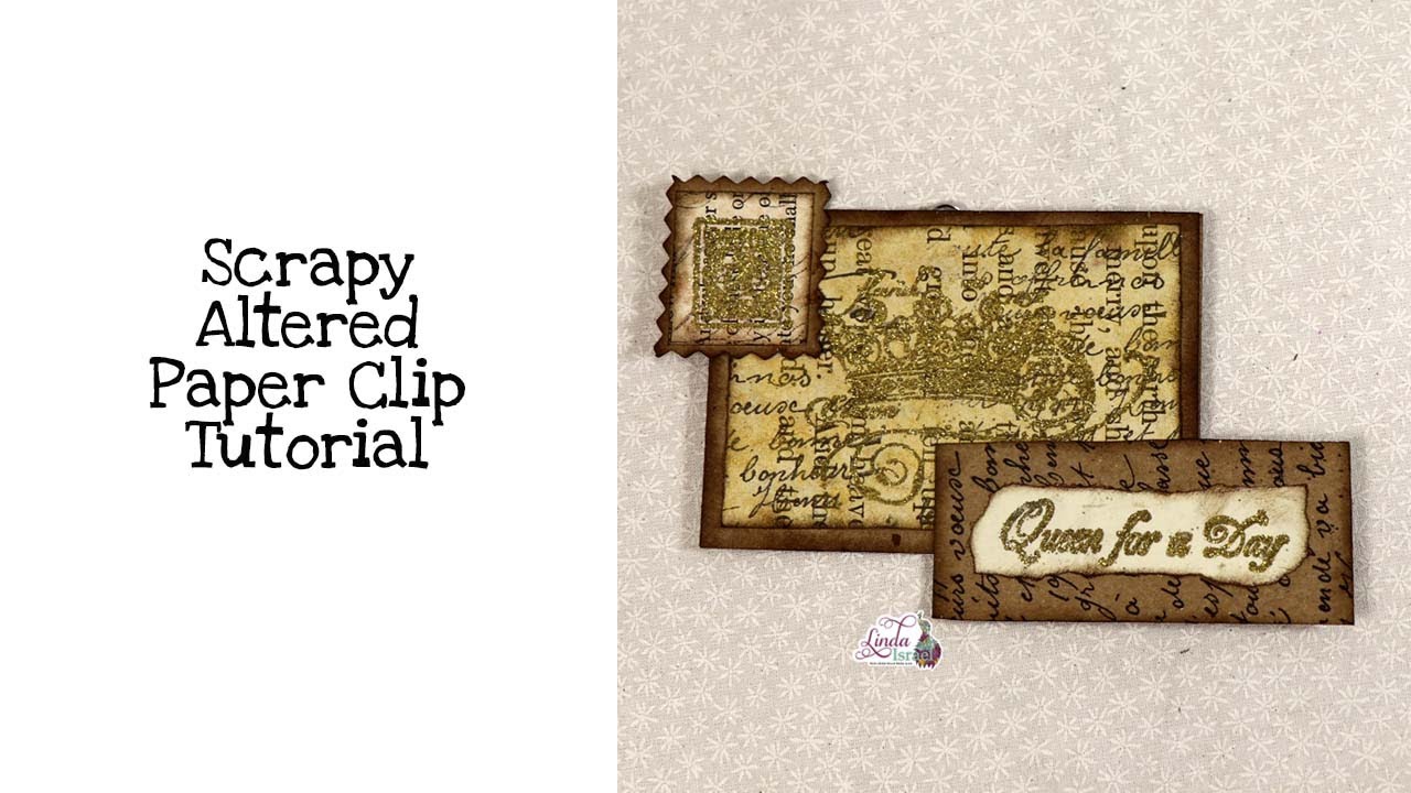 Scrapy Altered Paper Clip Tutorial - YouTube