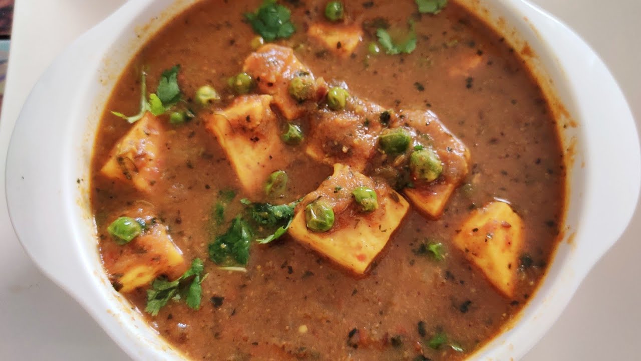 Matar paneer recipe | मटर पनीर | easy and quick matar paneer - YouTube
