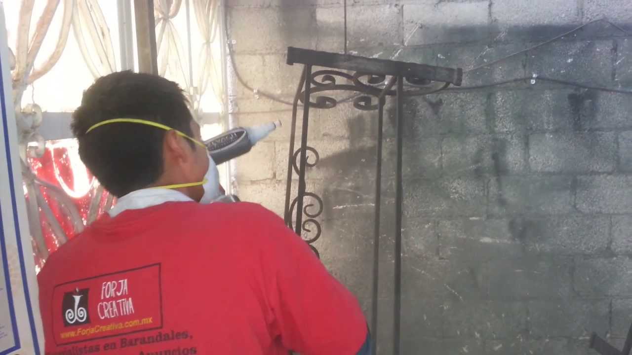 herreria pintura al horno forja creativa puebla - YouTube