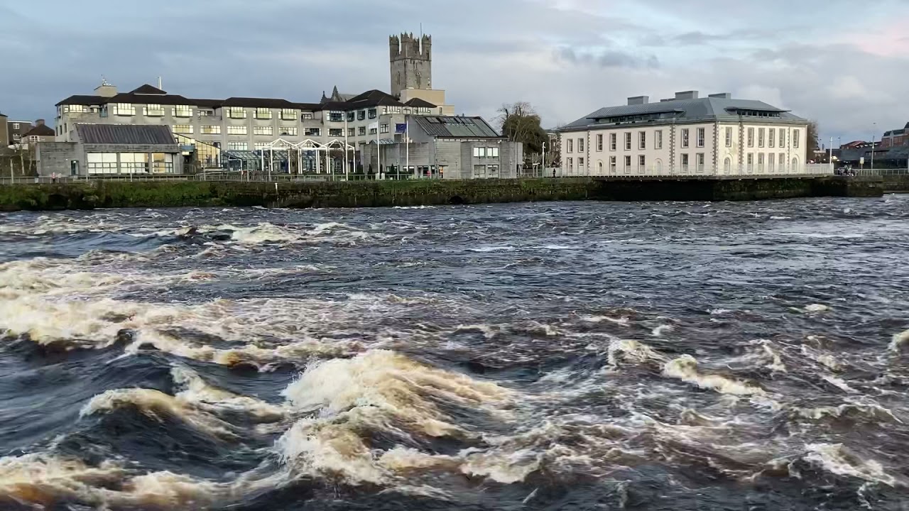 Curragower Falls on the River Shannon in Limerick - YouTube