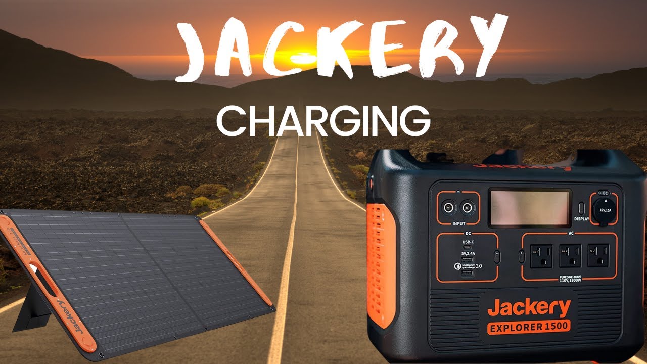 Jackery Power Station Solar Generator Charging - YouTube
