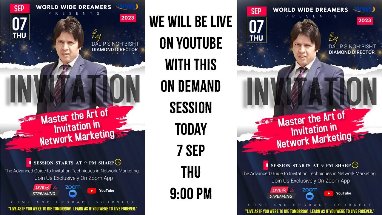 YouTube Live Session : Topic : How to Invite In Network Marketing - YouTube