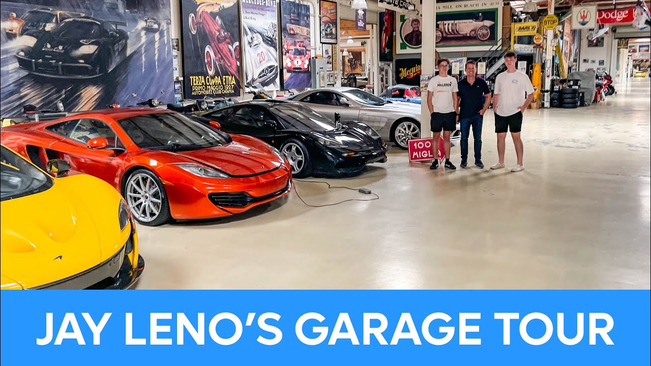 PRIVATE TOUR OF JAY LENO'S GARAGE! | LA Vlog #1 - YouTube