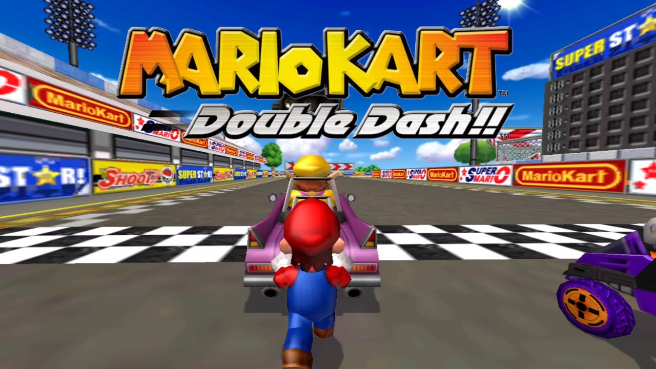 Mario Kart Double Dash EXTENDED WideScreen Mode 100cc Wario And Mario ...