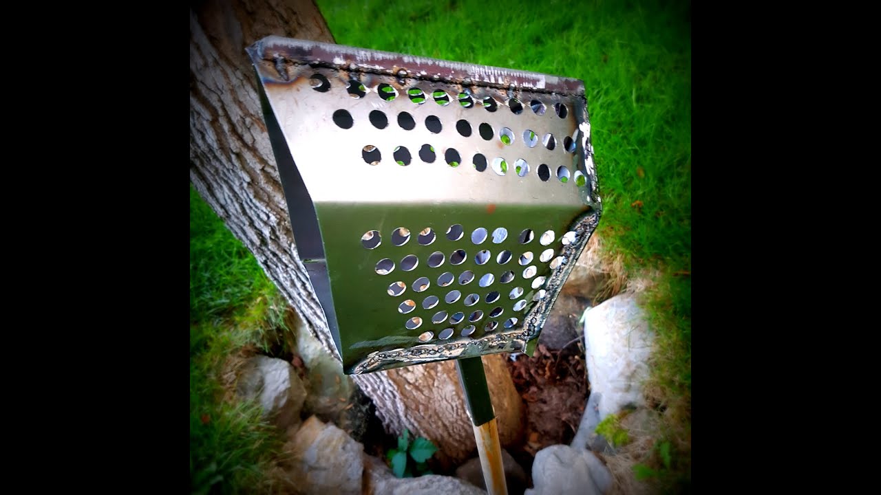 Home Made Sand Scoop for Metal Detecting - YouTube
