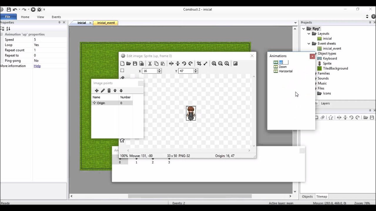 construct 2 criando um Rpg #1 - YouTube
