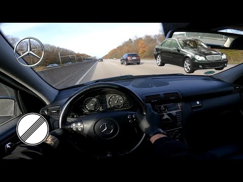 Mercedes Benz C180 Kompressor | W203 | 2005 | Top Speed | German Autobahn | 195.000km | OpenAutobahn