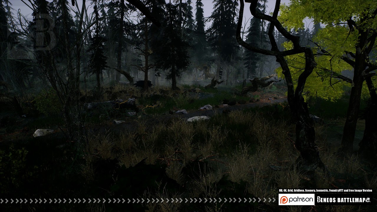 Beneos Battlemaps: Curse of Strahd - Svalich Road 1 Scenery [Animated ...