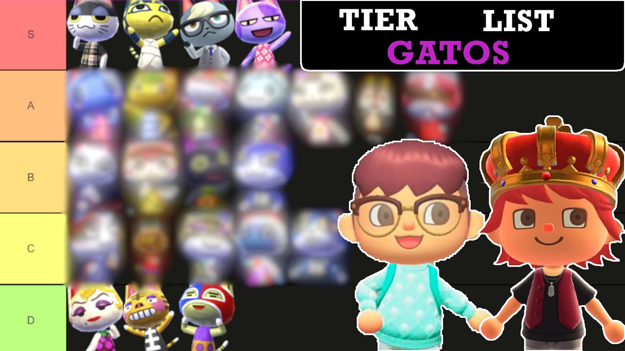 TIER LIST GATOS CONJUNTA CON LALE CROSSING! ANIMAL CROSSING NEW ...