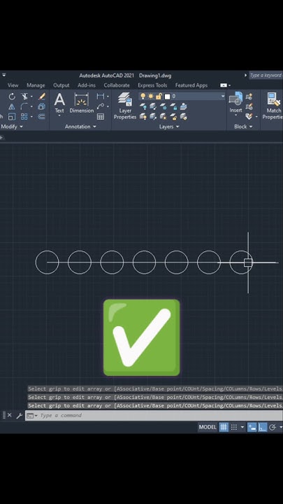 AutoCAD:-Rectangular Array #autocad #tutorial #engineer #architecture # ...