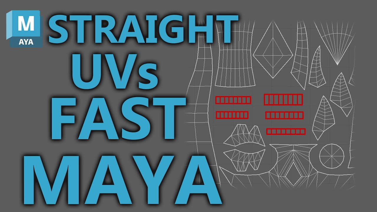 Straight UVs Fast in Maya Hack - YouTube