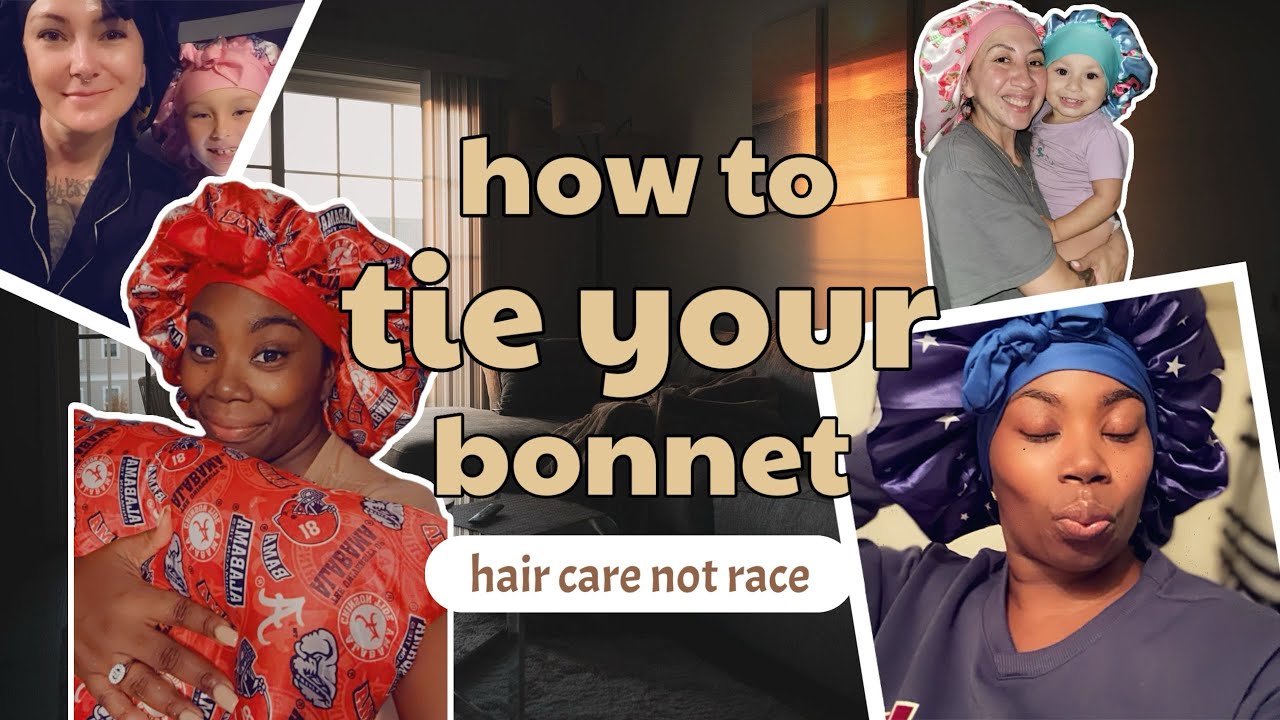 3 ways to tie your bonnet to keep from falling off?| * SHAKE TEST - YouTube