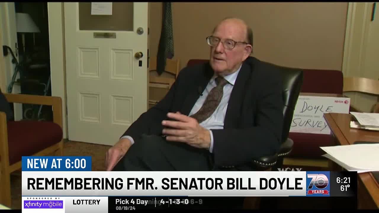 Longtime Vermont lawmaker Bill Doyle dies at 98 - YouTube