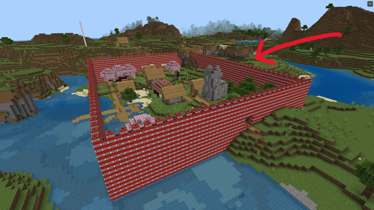 what ? Minecraft village in TNT - YouTube