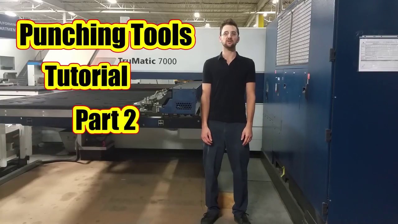 Types of punching tools for Trumpf Trumatic punch press machines - YouTube