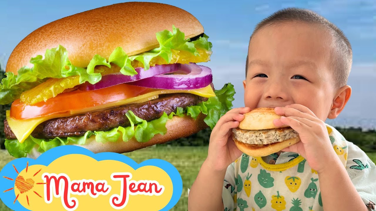 HAMBURGER Vocab Song!!!! 🍔🍔🍔 Montessori, ESL - YouTube