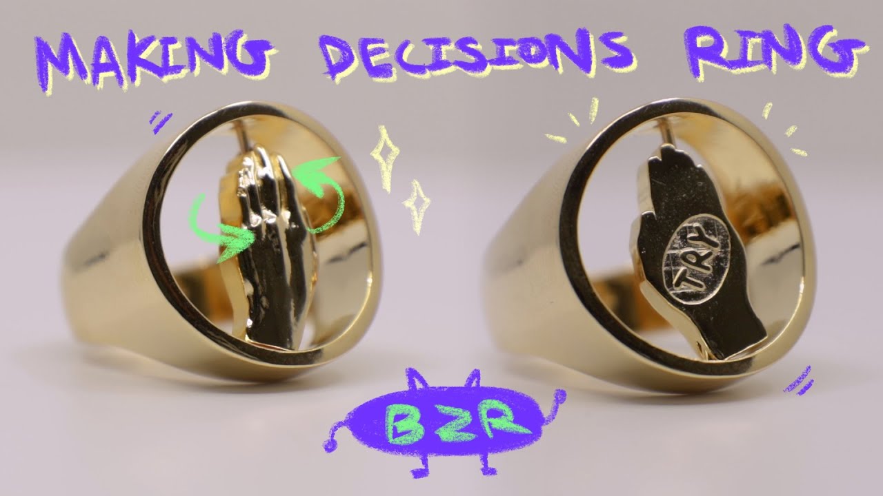 [Eng] '결정잘해' 반지 만들기⎥'Making decisions' Inspired Ring⎥Banzirrr 반지르르 ...