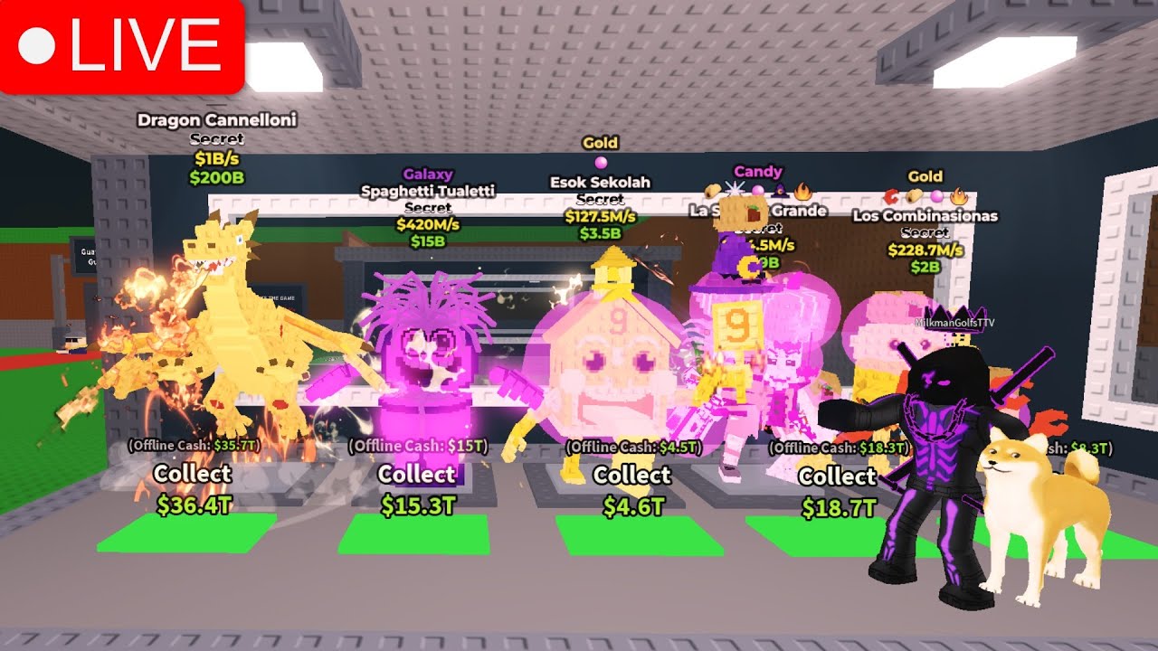 Trading In Steal A Brainrot💯(ROblox Live) - YouTube